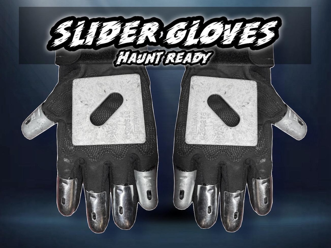 Haunt Slider Gloves for Scare Acting, Sliding and Costume- Fully ...