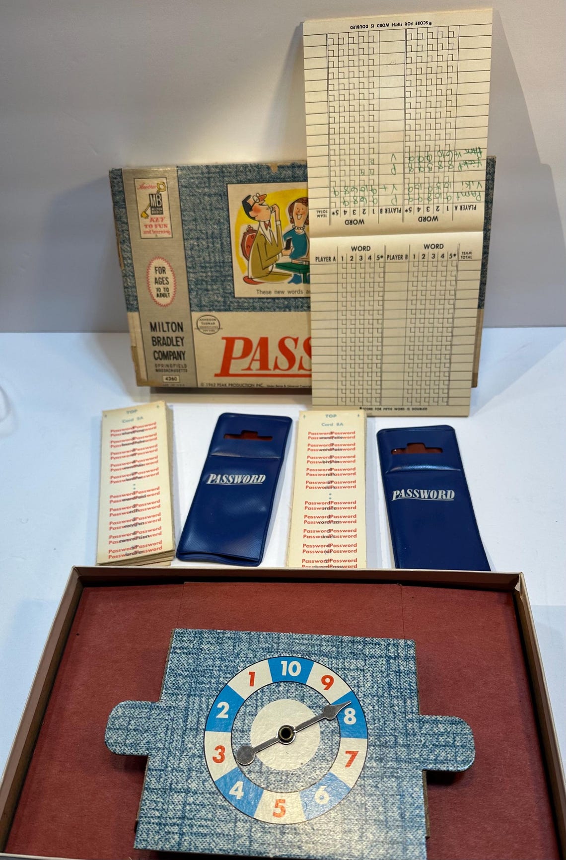 Vintage 1962 Milton Bradley Password Board Game Fun Family Game Night ...