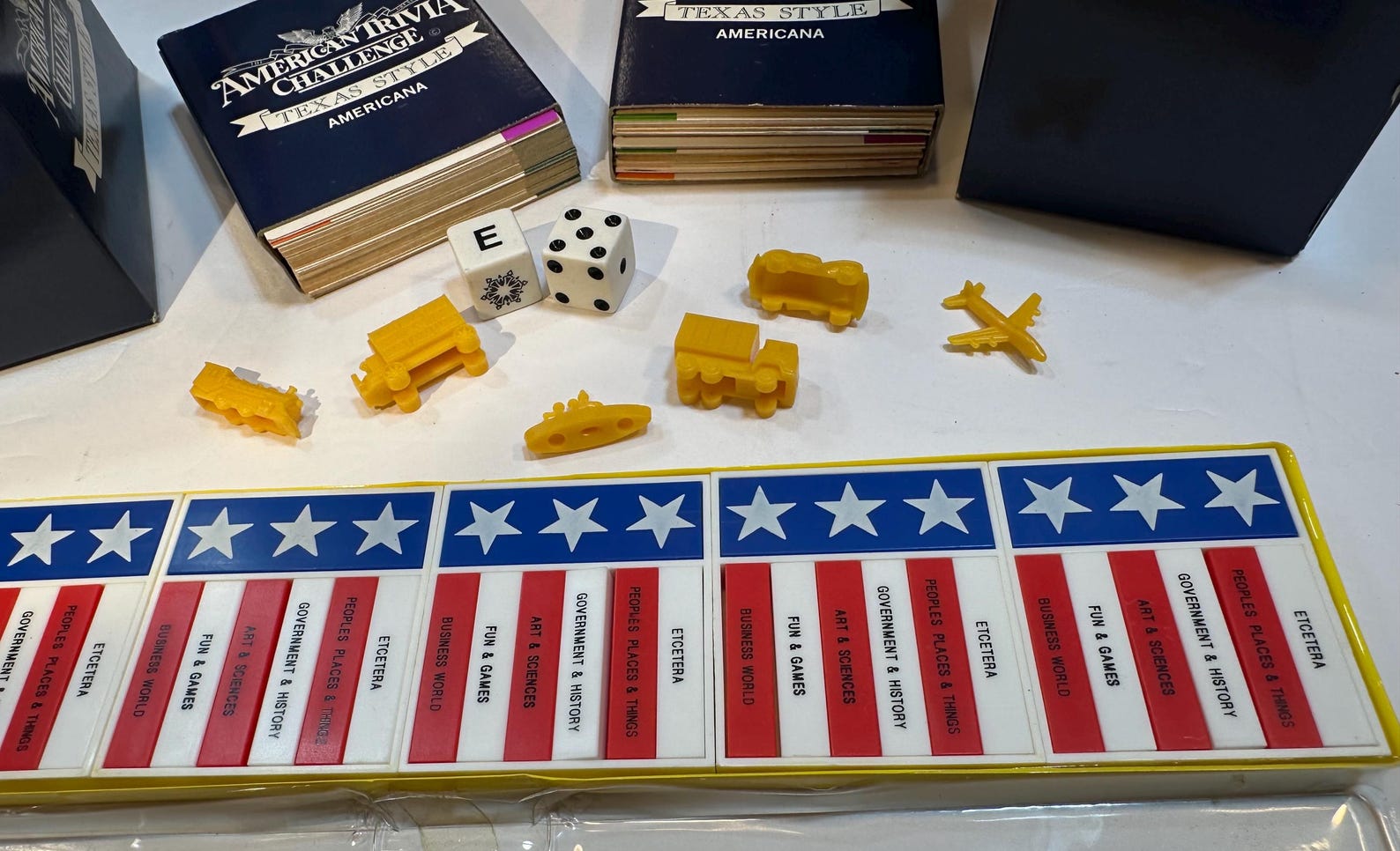 Vintage 1985 American Trivia Challenge Texas Style Edition Board Game ...