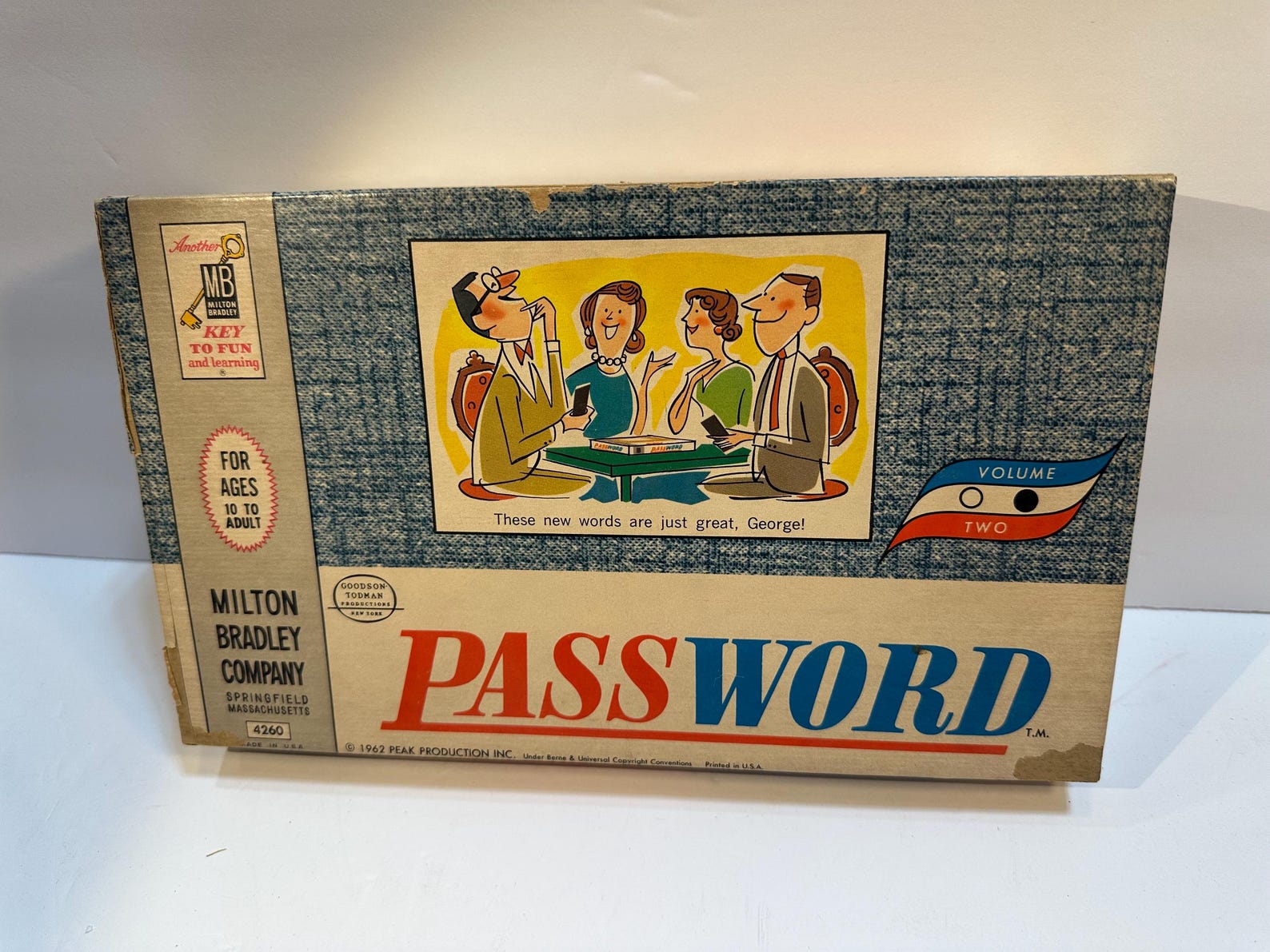 Vintage 1962 Milton Bradley Password Board Game Fun Family Game Night ...