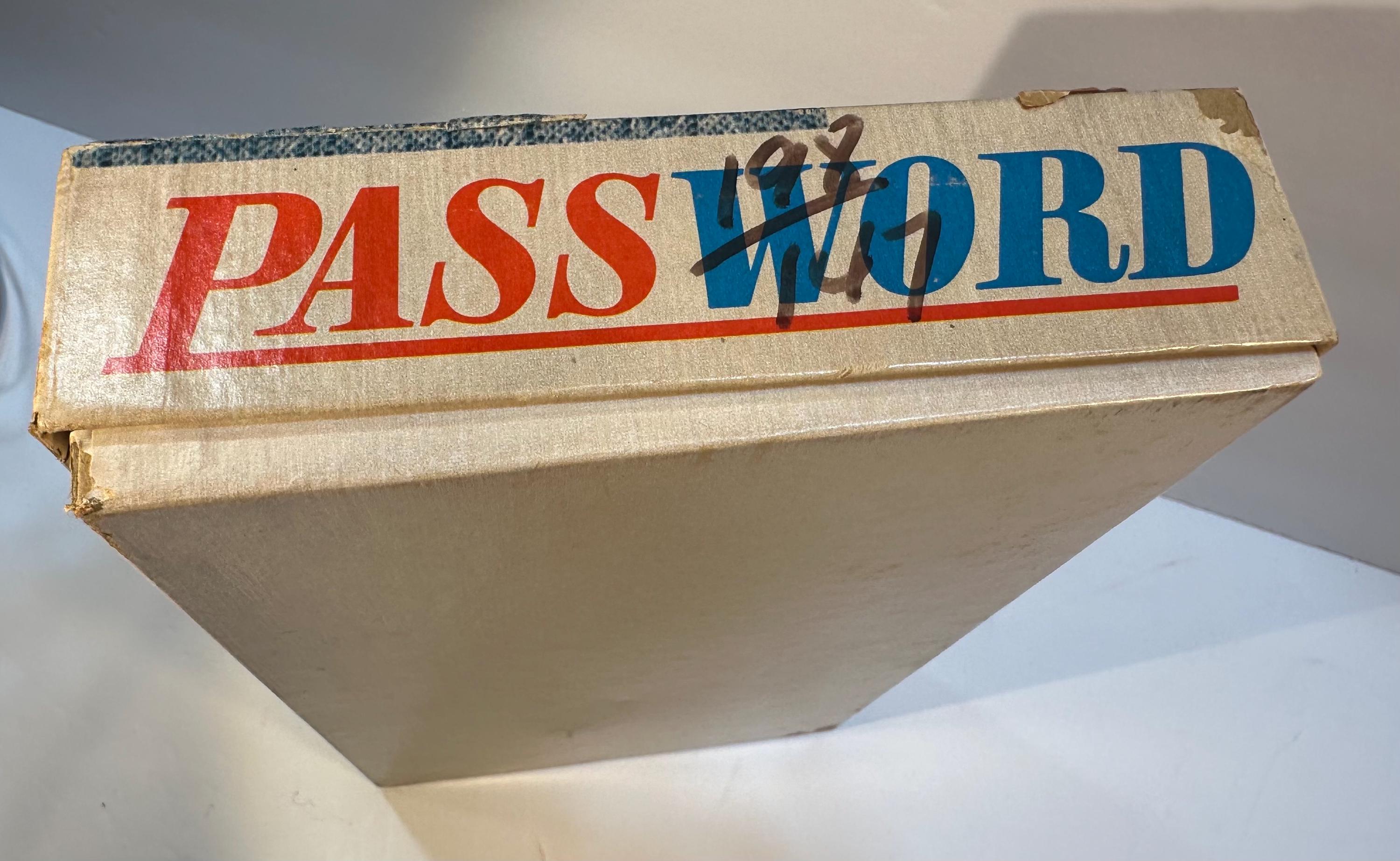 Vintage 1962 Milton Bradley Password Board Game Fun Family Game Night ...