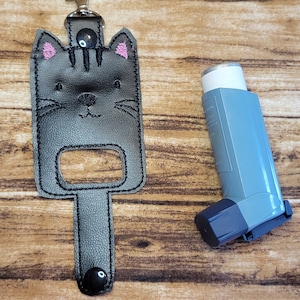 Cat Inhaler Holder Keychain, Kitty Cat Inhaler Holder Case Key Fob - Etsy