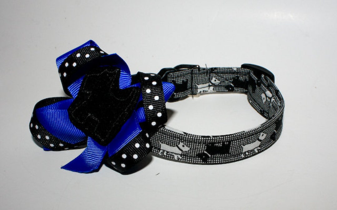 Scottie Dog Collar Modern Scottie Dog Collar Black Scottie Dog Collar ...