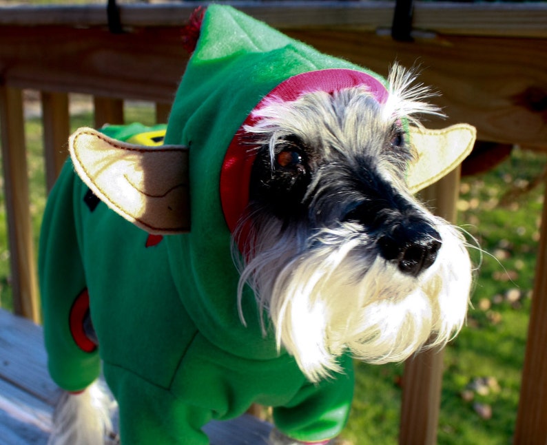 Dog Elf Pajamas, Dog Elf Costume Hooded Pajamas, Dog Elf Costume, Dog ...