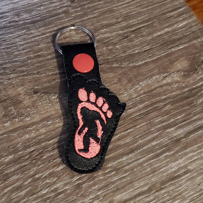 Bigfoot Foot Shaped Keychain Key Fob Tag Key Chain - Etsy