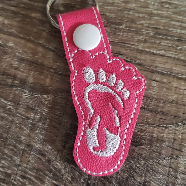 Bigfoot Foot Shaped Keychain Key Fob Tag Key Chain - Etsy