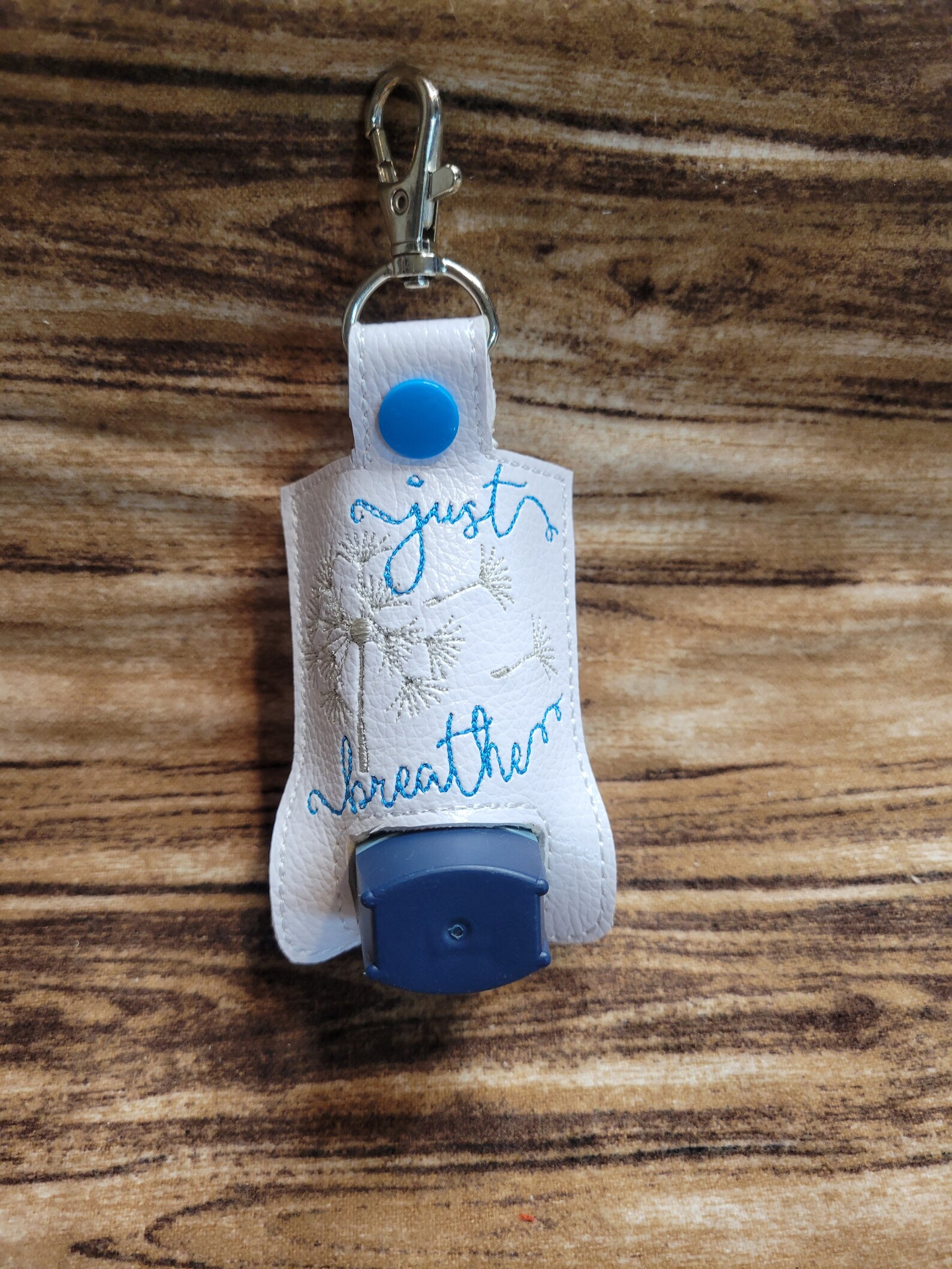 Just Breathe Inhaler Holder Keychain, Cute Dandelion Inhaler Holder ...