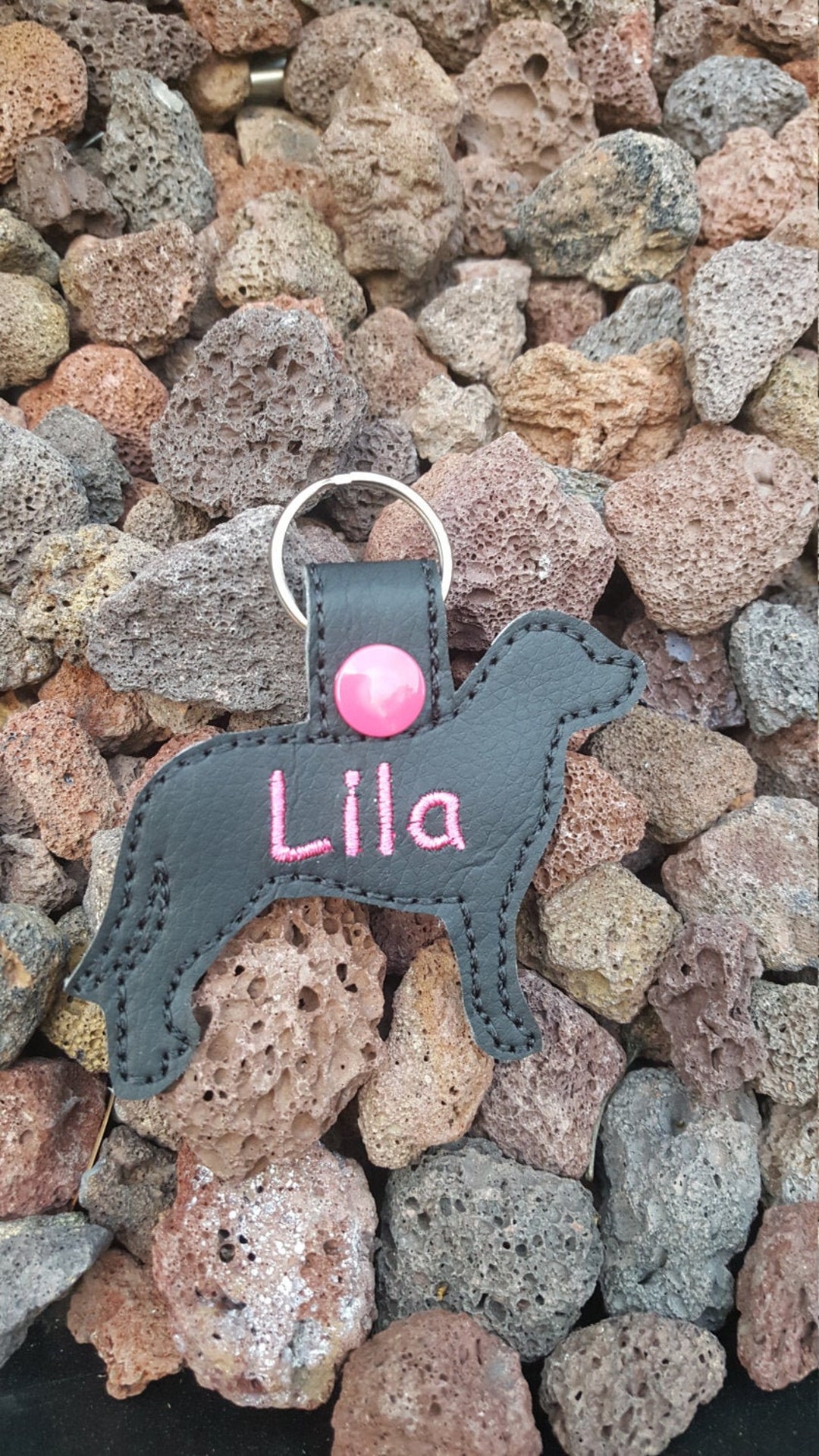 Dog Labrador Personalized Keychain - Etsy
