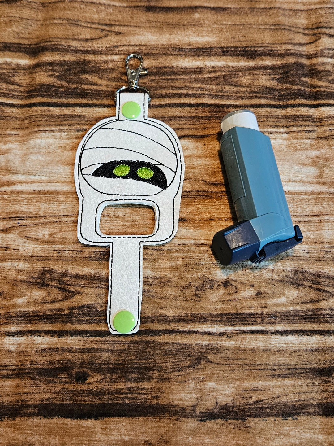 Mummy Inhaler Holder Keychain, Halloween Bat Inhaler Holder Case Key ...