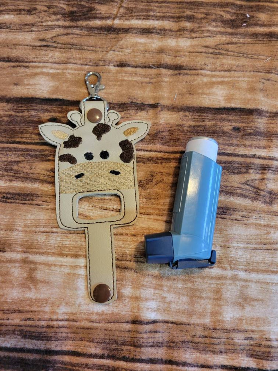 Giraffe Inhaler Holder Keychain, Cute Inhaler Holder Case Key Fob - Etsy
