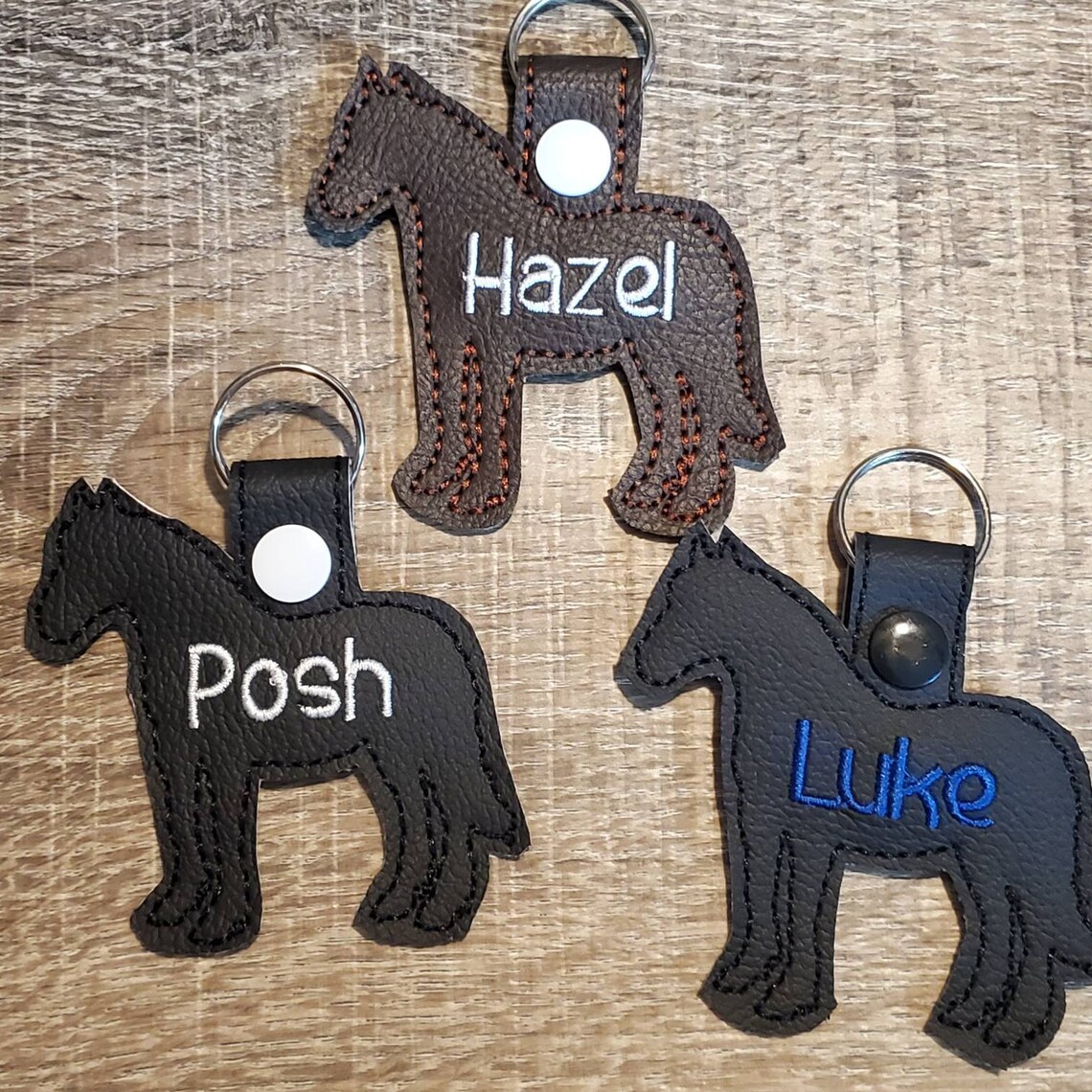 Horse Pony Personalized Keychain Key Fob Tag - Etsy