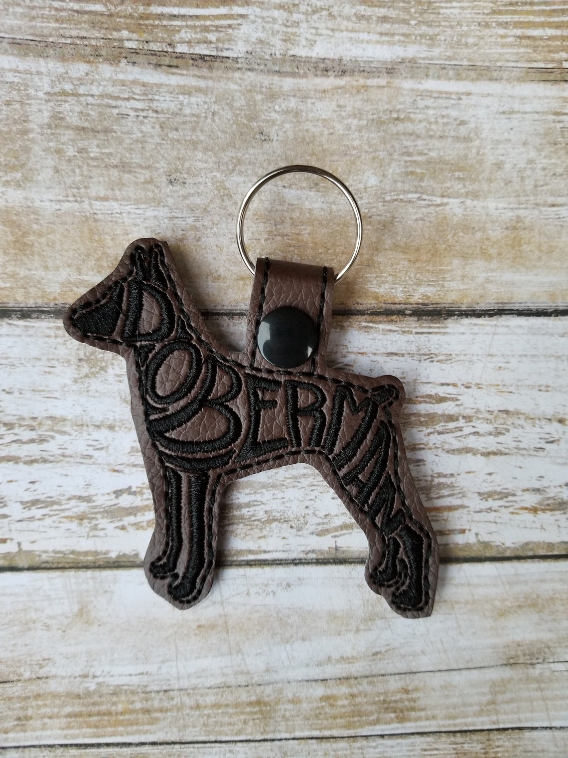 Doberman Breed Keychain Key Fob Tag Key Chain - Etsy