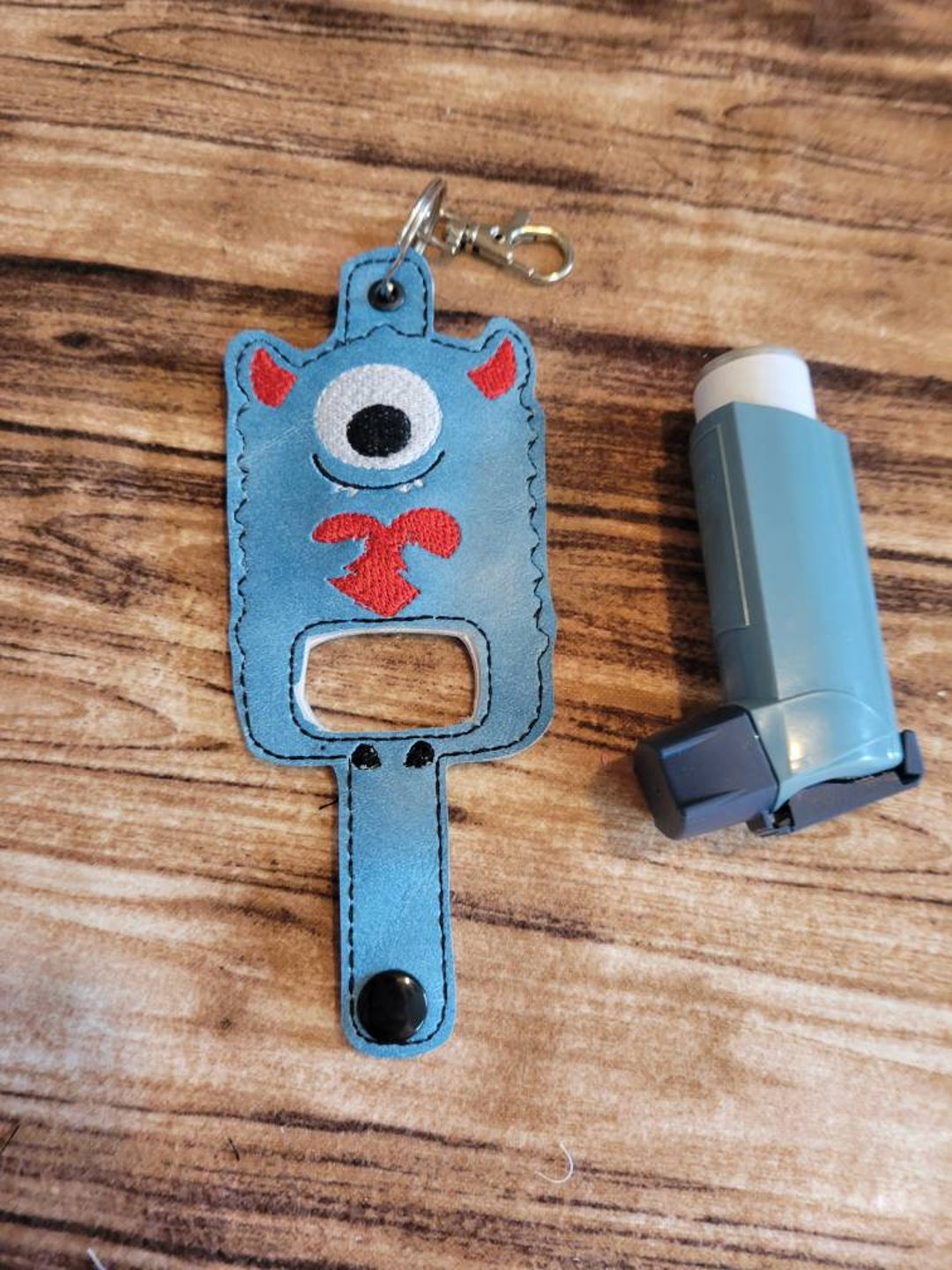 Love Monster Inhaler Holder Keychain, Cute Valentines Inhaler Holder ...