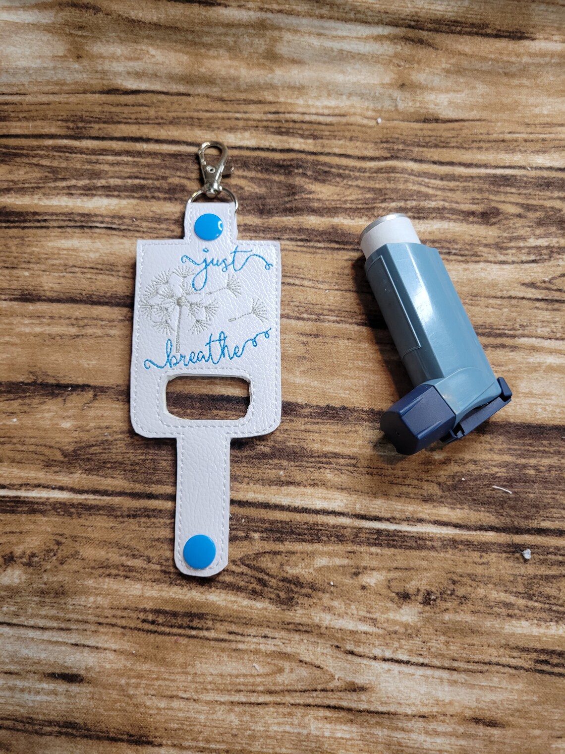 Just Breathe Inhaler Holder Keychain, Cute Dandelion Inhaler Holder ...