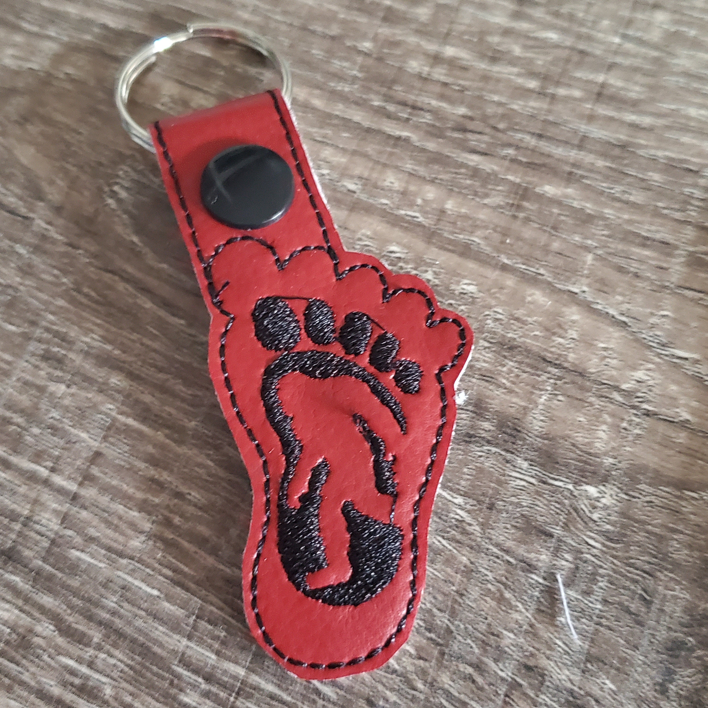 Bigfoot foot shaped Keychain Key Fob Tag Key chain | Etsy