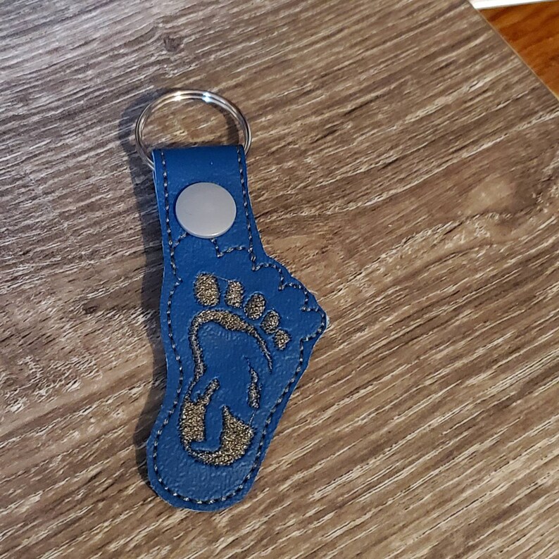 Bigfoot Foot Shaped Keychain Key Fob Tag Key Chain - Etsy