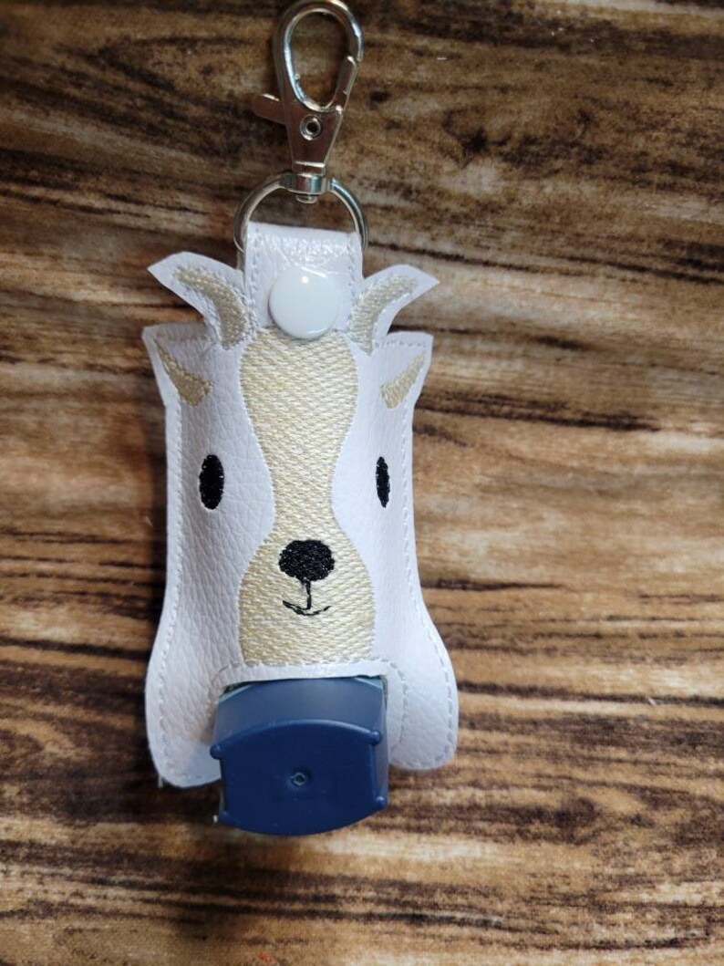 Goat Inhaler Holder Keychain, Cute Farm Inhaler Holder Case Key Fob - Etsy