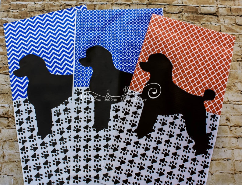 Poodle Personalized Garden Flag - Etsy