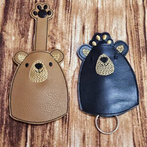 Bear Key Sleeve, Key Keeper Pouch, Key Case, Key Organizer, Dog Key ...
