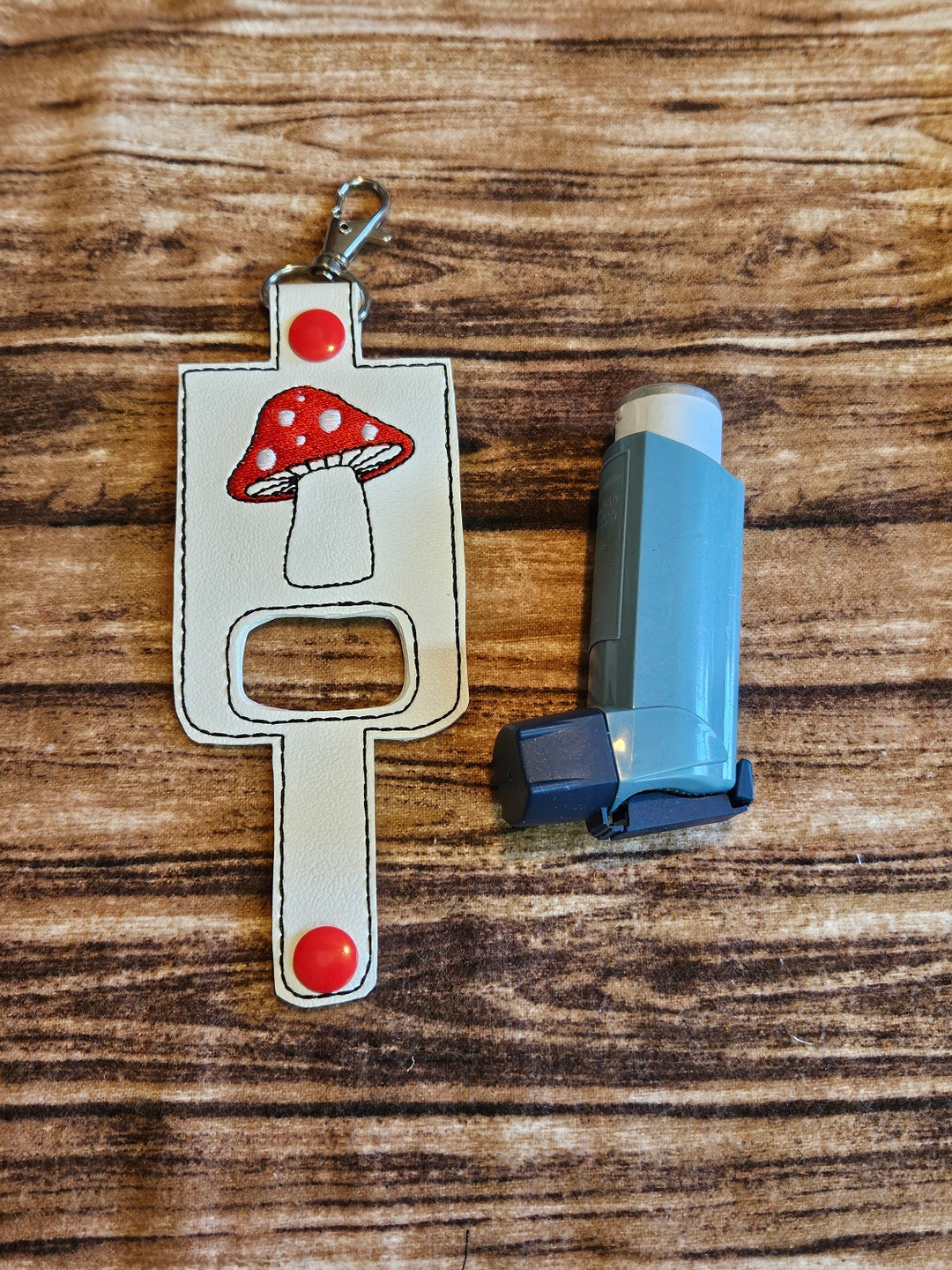 Mushroom Inhaler Holder Keychain, Cute Inhaler Holder Case Key Fob - Etsy