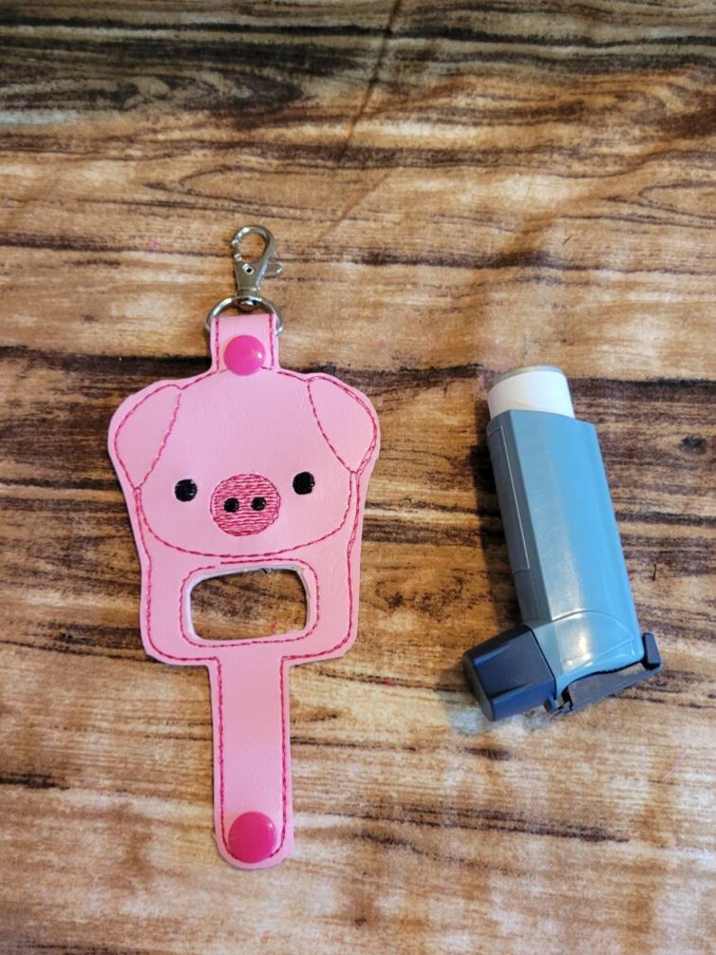 Pig Inhaler Holder Keychain, Piggy Inhaler Holder Case Key Fob - Etsy