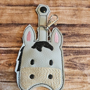 Donkey Sanitizer Holder Keychain - Etsy