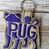 Toy Poodle Personalized Keychain Key Fob Tag - Etsy