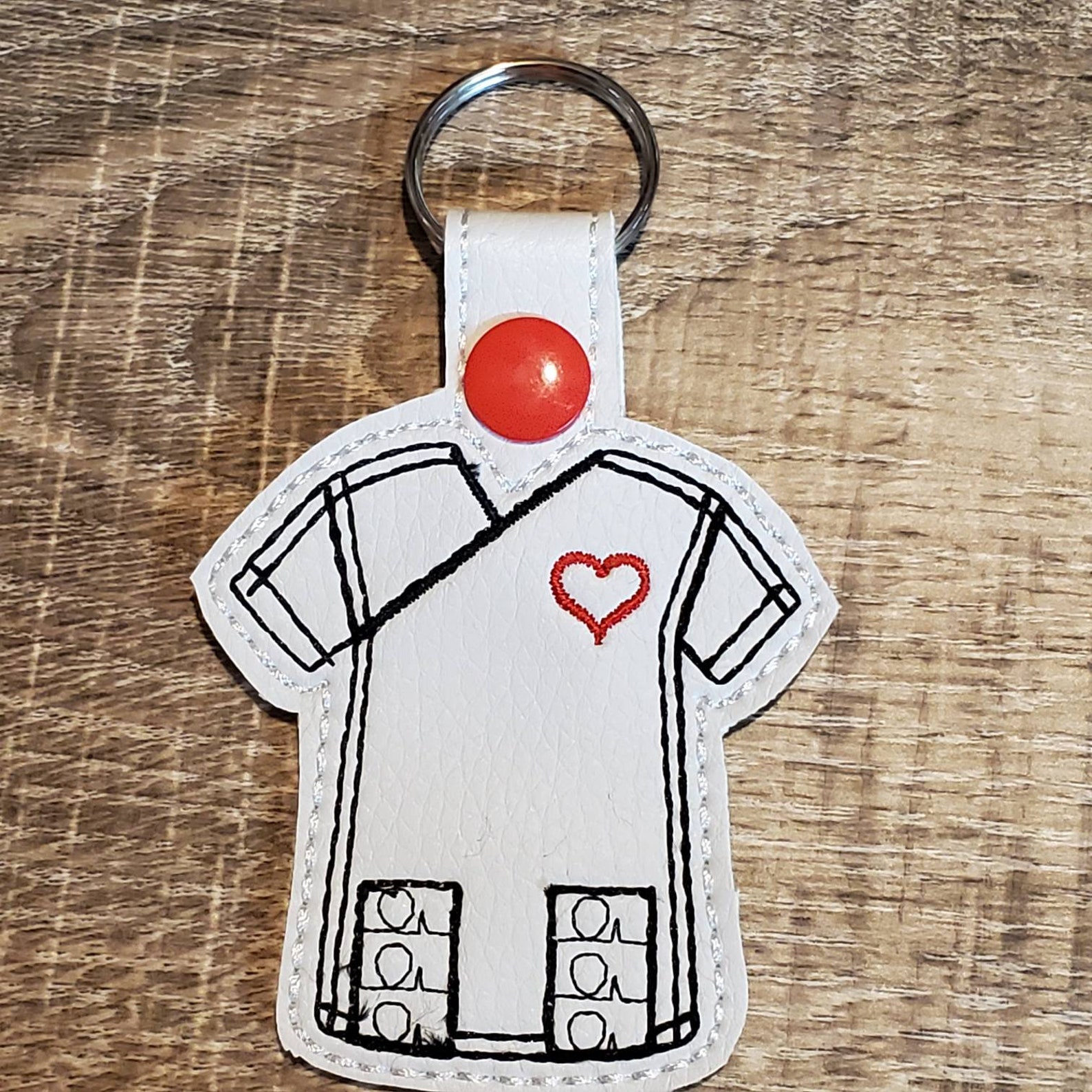Scrub Top Keychain, Medical Career Key Chain Doctor, Nurse, Vet Tech ...