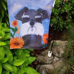 Summer Schnauzer Sunflowers Garden Flag - Etsy