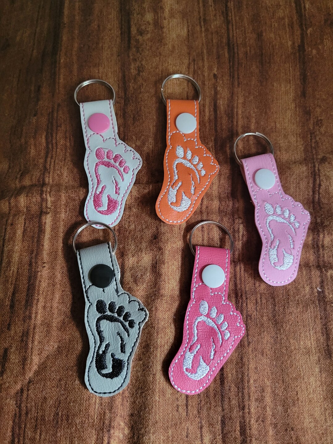 Bigfoot Foot Shaped Keychain Key Fob Tag Key Chain - Etsy