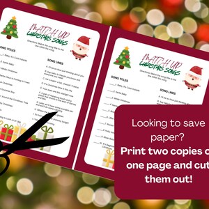 Christmas Match up Game for Kids - Etsy