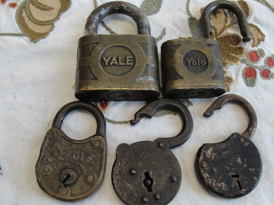 Lot of 5 Antique Padlocks - Etsy