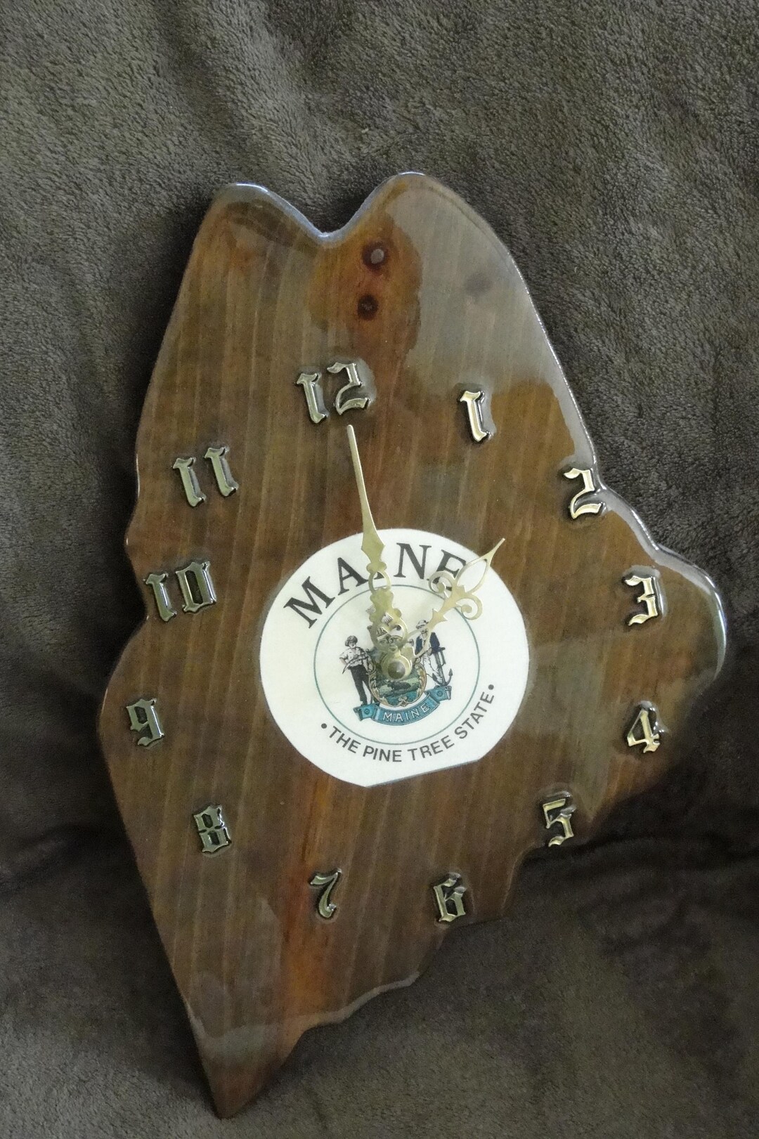 Vintage Maine-ly Maine Clocks State of Maine Wall Clock - Etsy