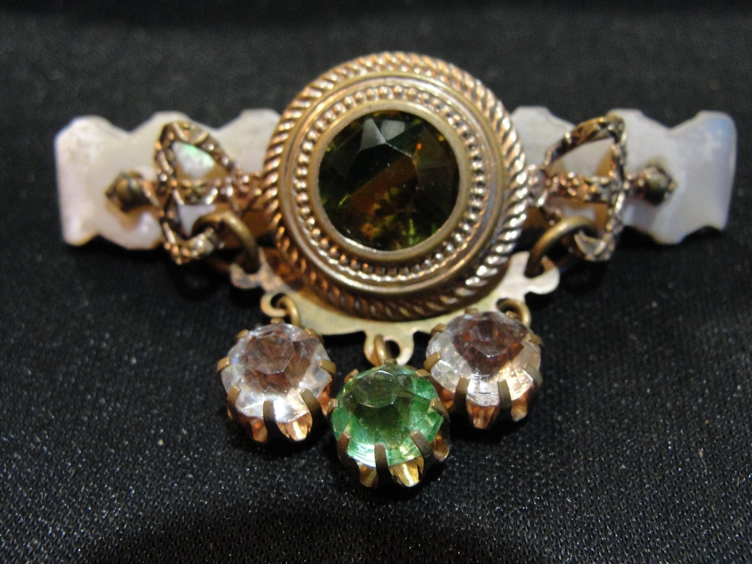 Victorian Aurora Borealis Mother of Pearl Brooch - Etsy