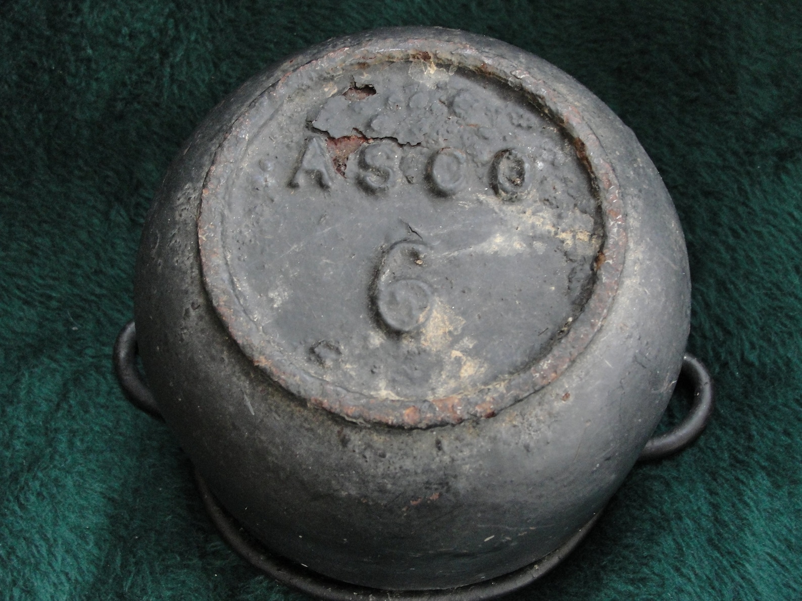 Antique Black Cast Iron Smelting Pot With Handle - Etsy