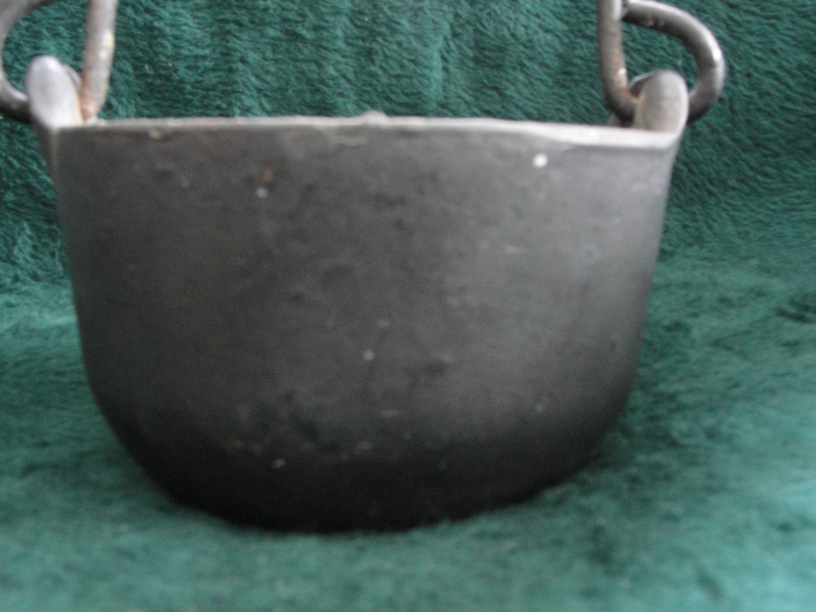 Antique Black Cast Iron Smelting Pot With Handle - Etsy