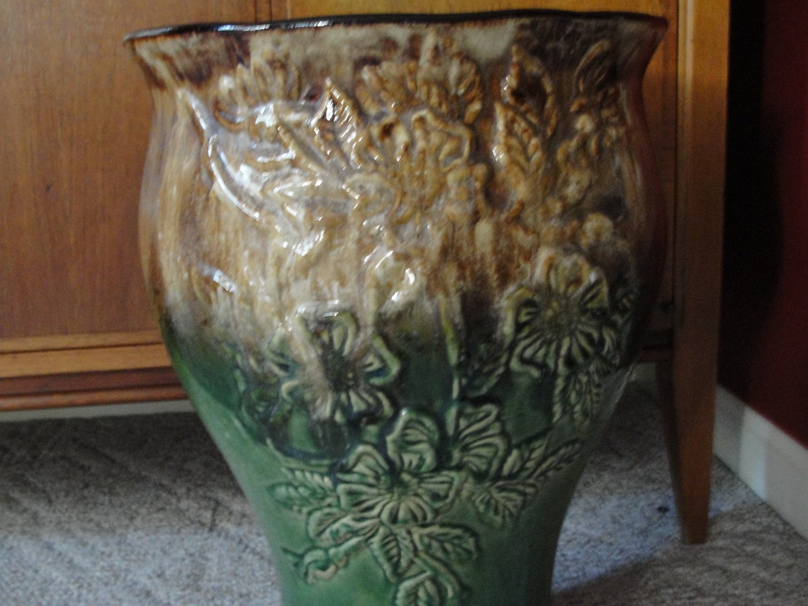 Antique Robinson Ransbottom Floor Vase Jardinaire - Etsy