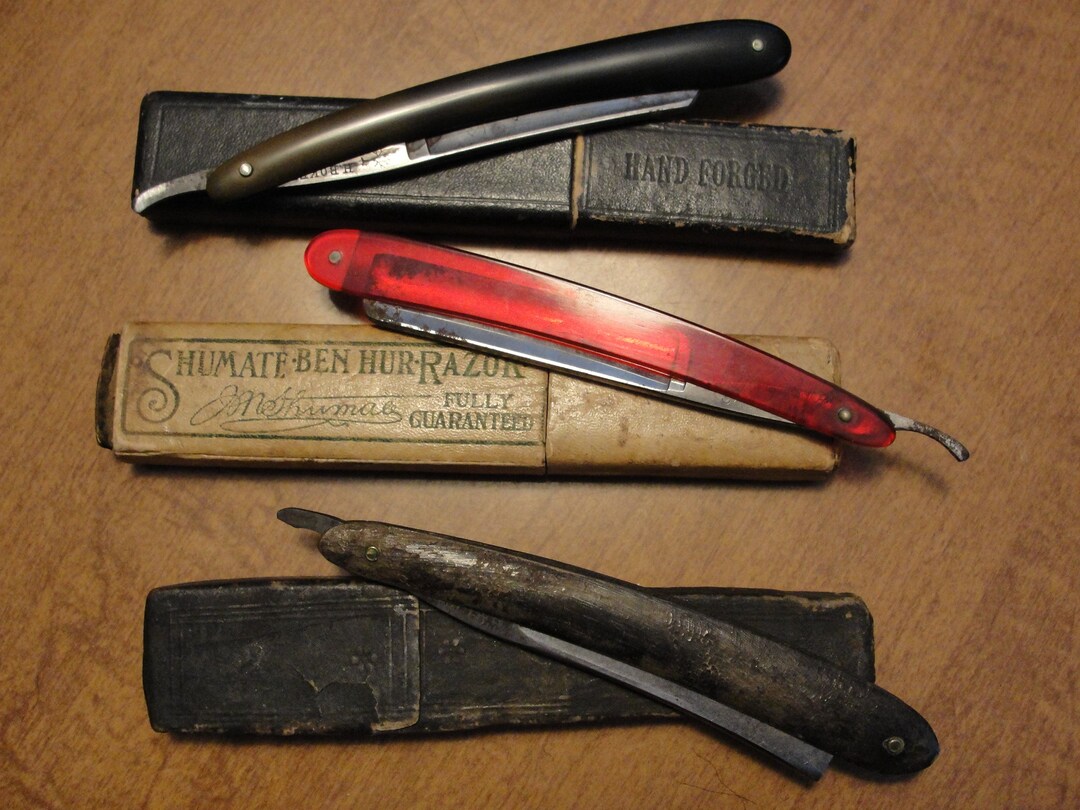 Antique Straight Edge Razors - Etsy Portugal