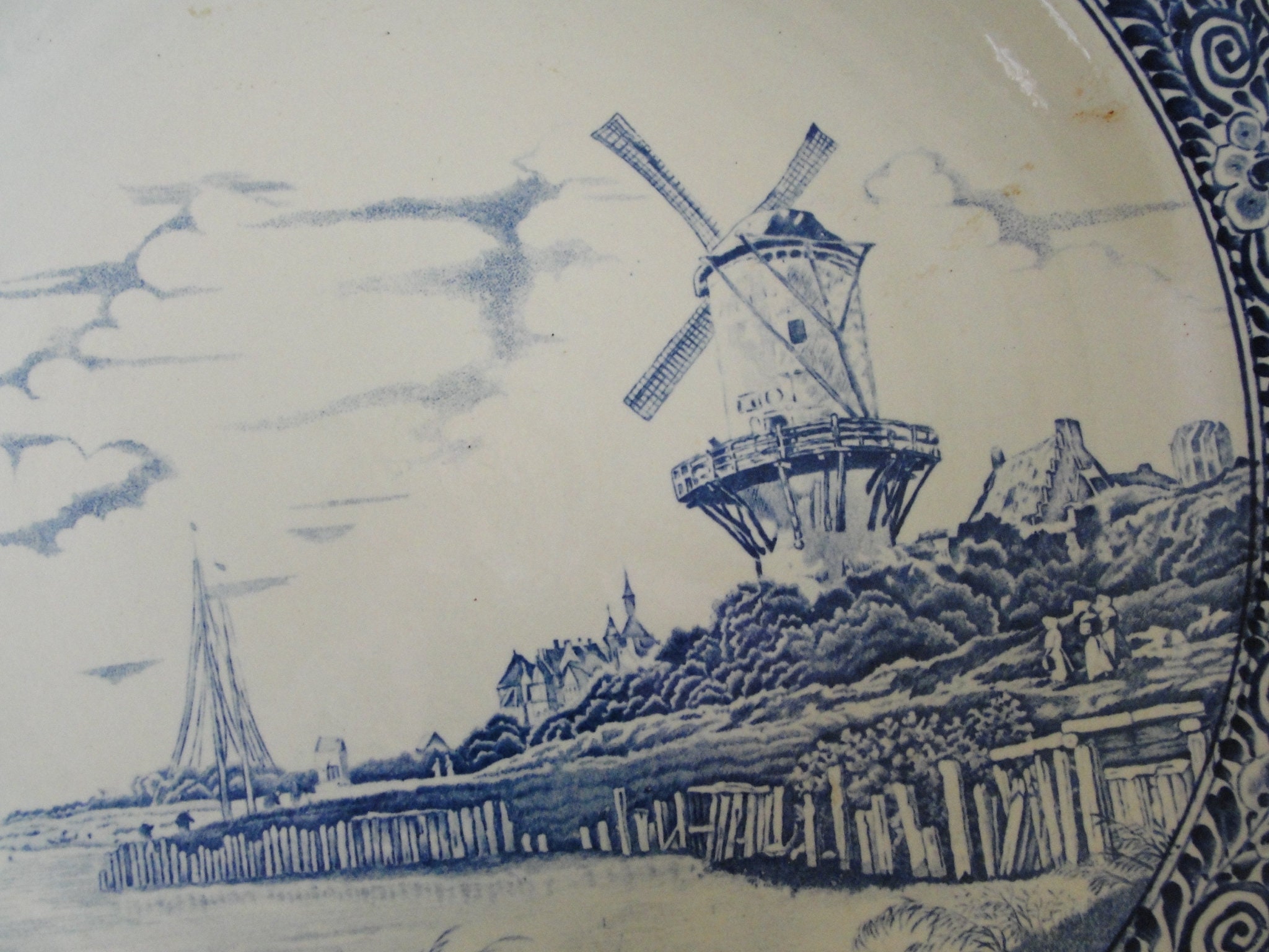 Vintage Delft Made for Royal Sphinx Holland by Boch Platter/wall ...
