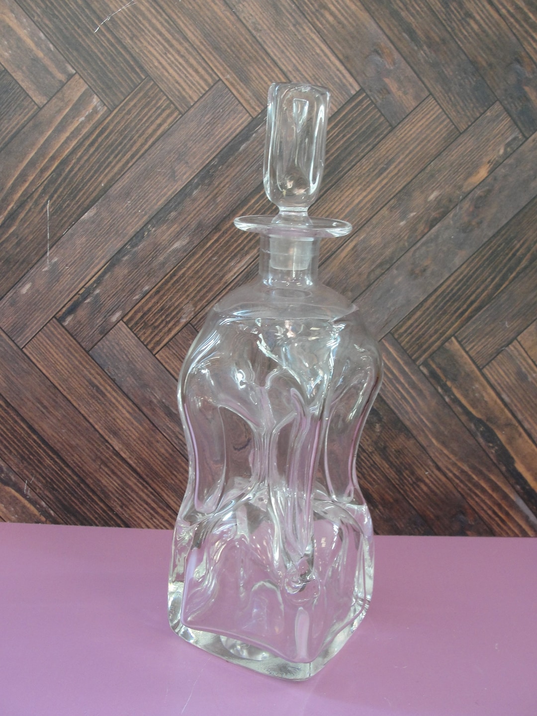 Vintage Hand Blown Hand Made Lead Crystal Magnor Norway Kluk Kluk ...