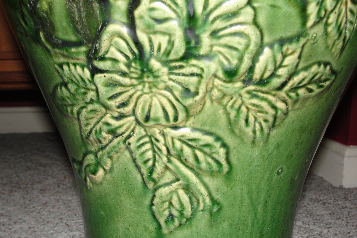 Antique Robinson Ransbottom Floor Vase Jardinaire - Etsy