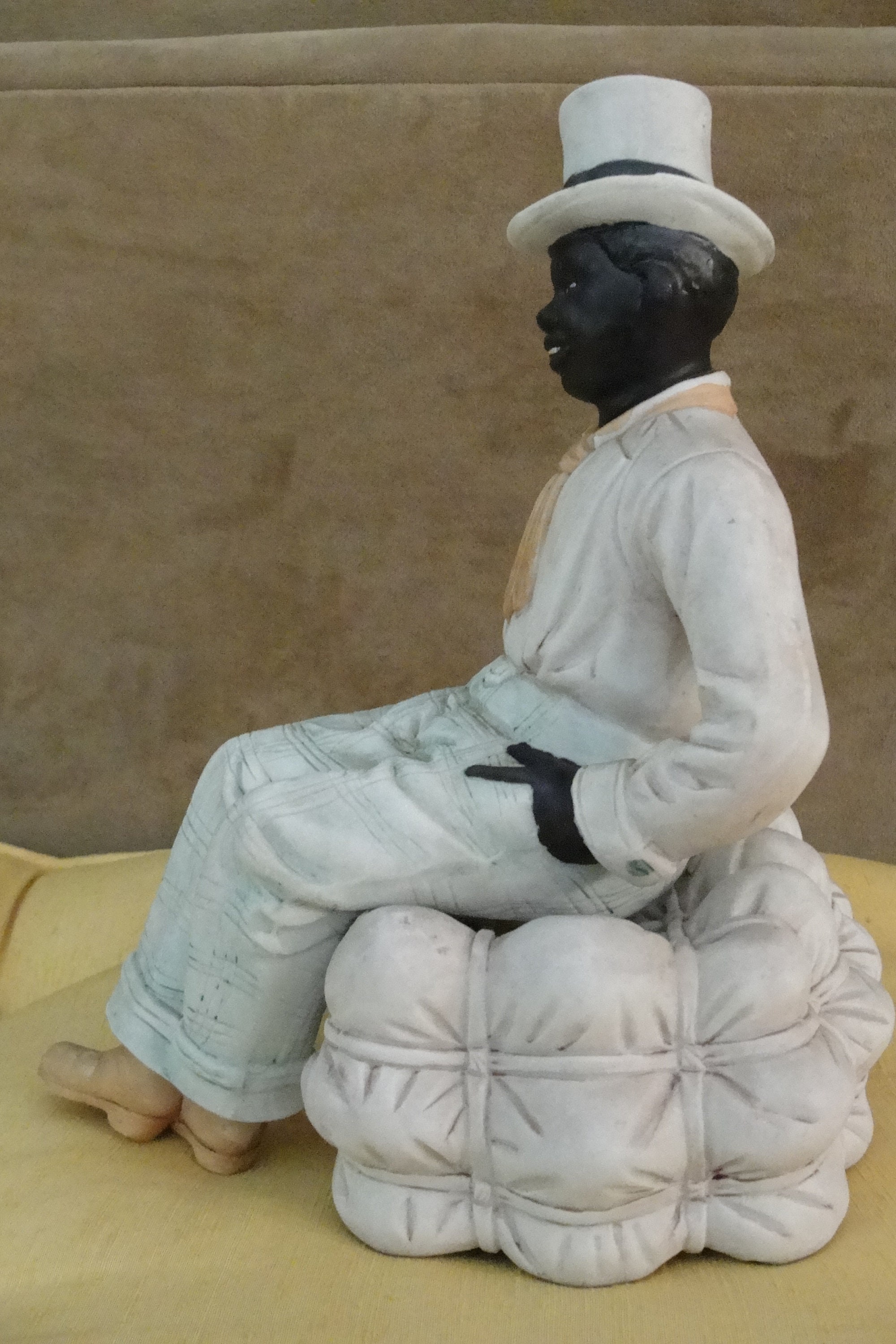 Vintage German Bisque Minstrel Man Figurine - Etsy