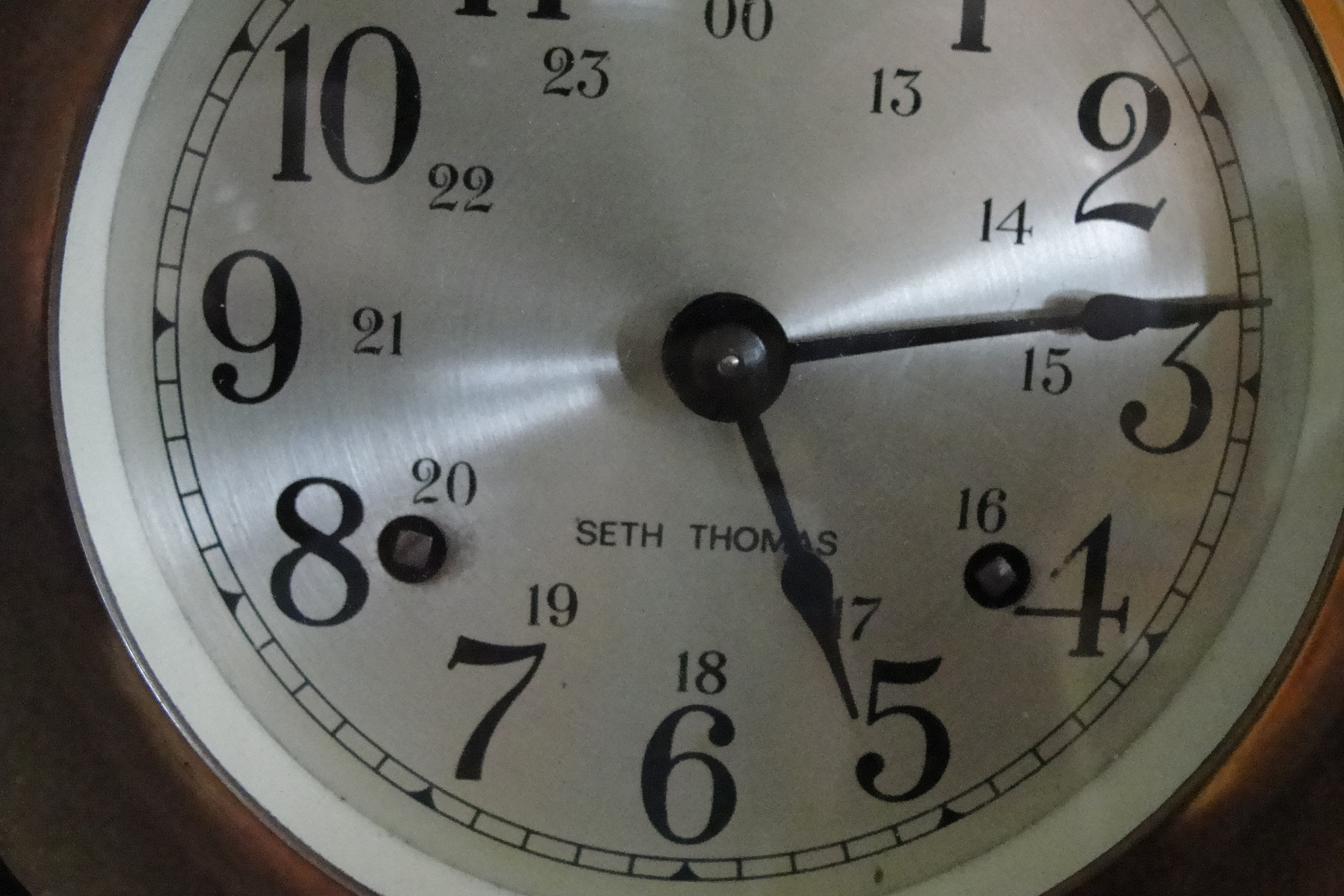 Vintage Seth Thomas Nautical Ships Wheel Bell Strike 8 Day Brass Clock ...