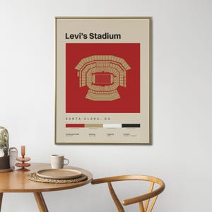 Levi's Stadium Poster: San Francisco 49ers Minimalist Art (digital ...