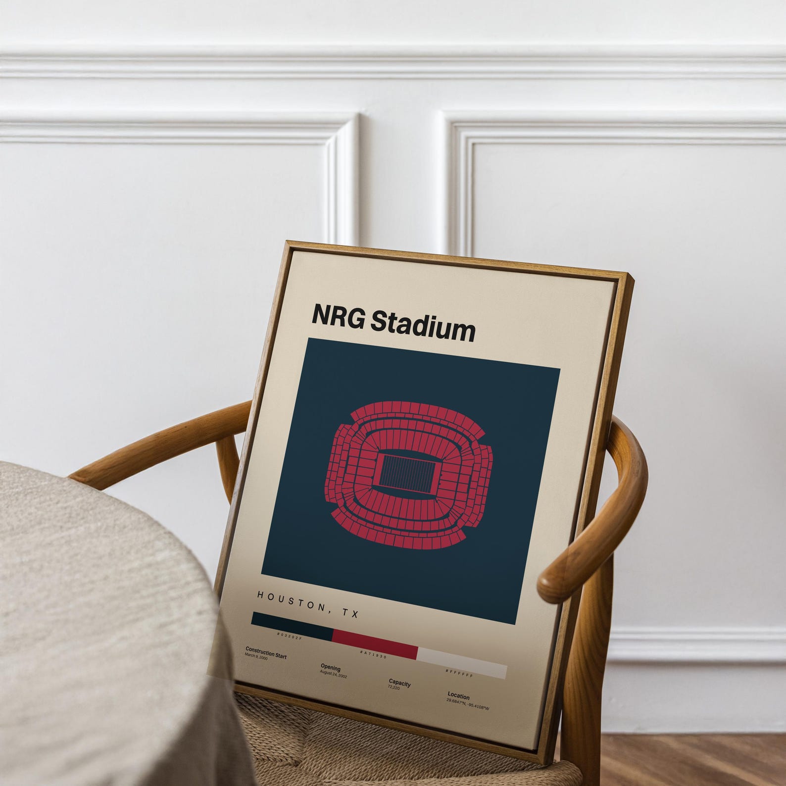 Houston Texans Poster, NRG Stadium Poster, Sports Art, Football Prints ...