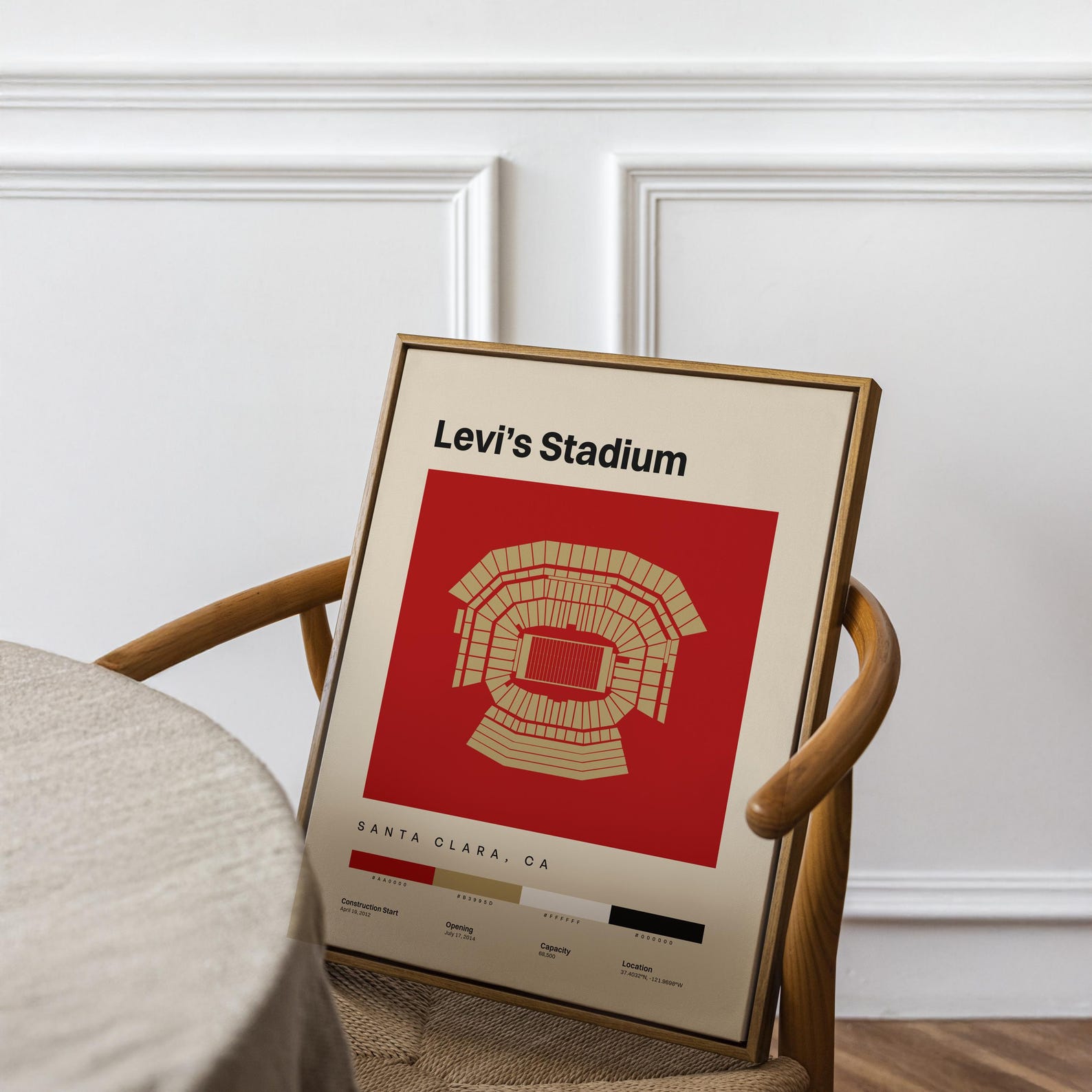 Levi's Stadium Poster: San Francisco 49ers Minimalist Art (digital ...