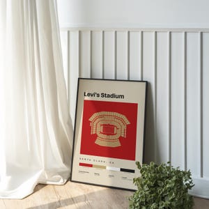 Levi's Stadium Poster: San Francisco 49ers Minimalist Art (digital ...
