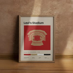 Levi's Stadium Poster: San Francisco 49ers Minimalist Art (digital ...