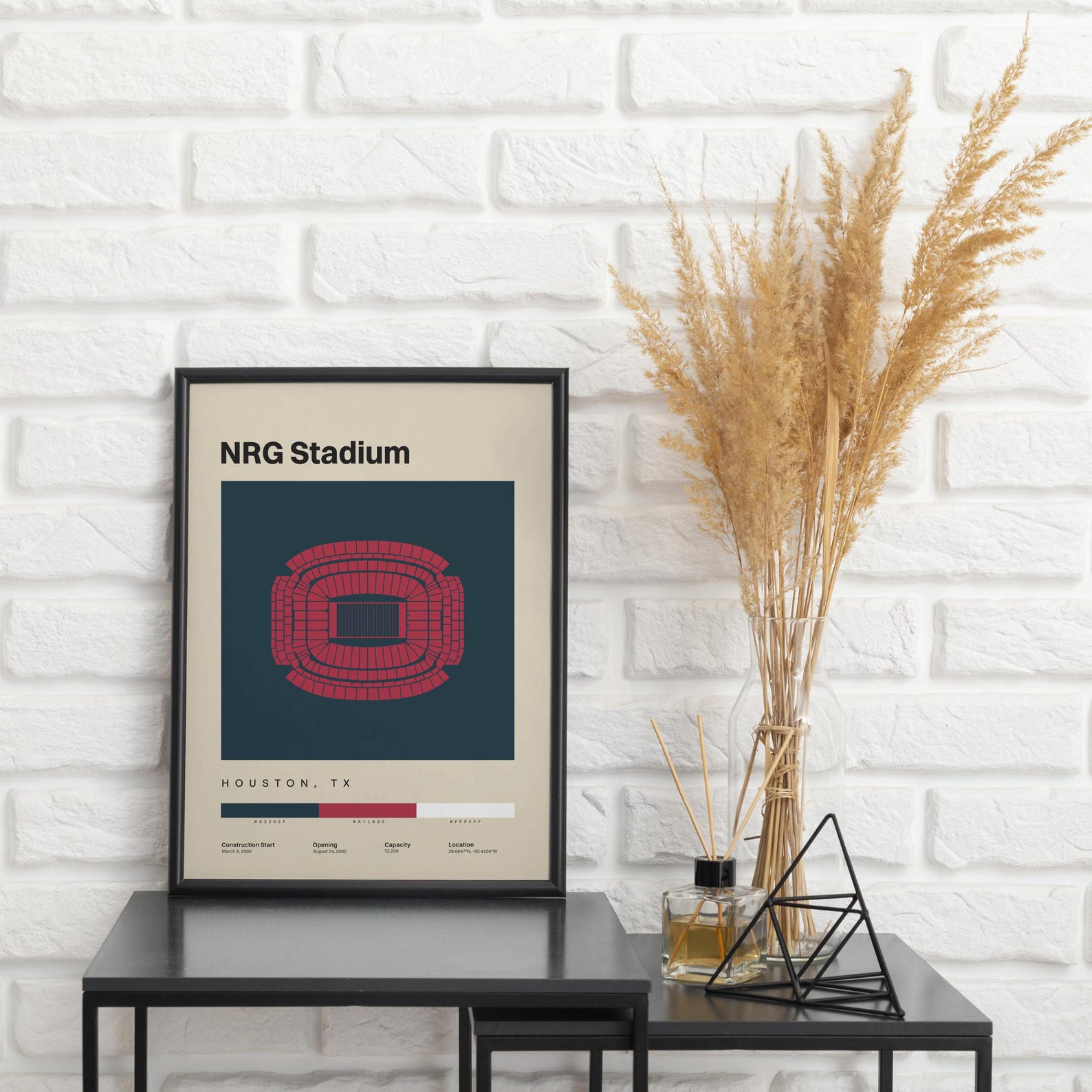 Houston Texans Poster, NRG Stadium Poster, Sports Art, Football Prints ...