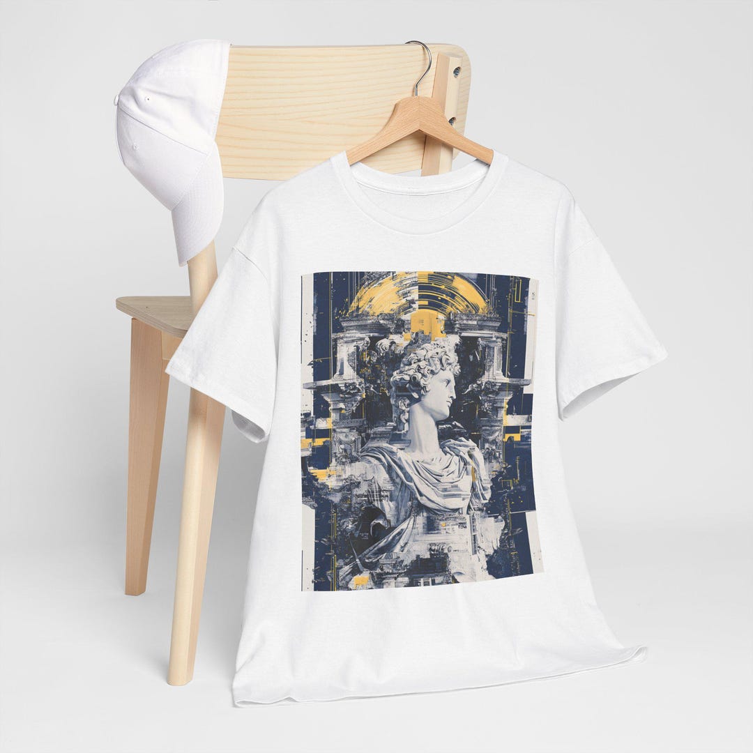 Cyberpunk Graphic Tee, Surreal Neoclassical Collage Shirt, Retro ...